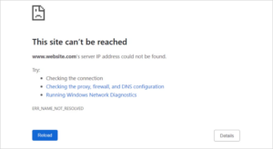 How to Fix the ‘ERR_NAME_NOT_RESOLVED’ Error: A Comprehensive Guide ...