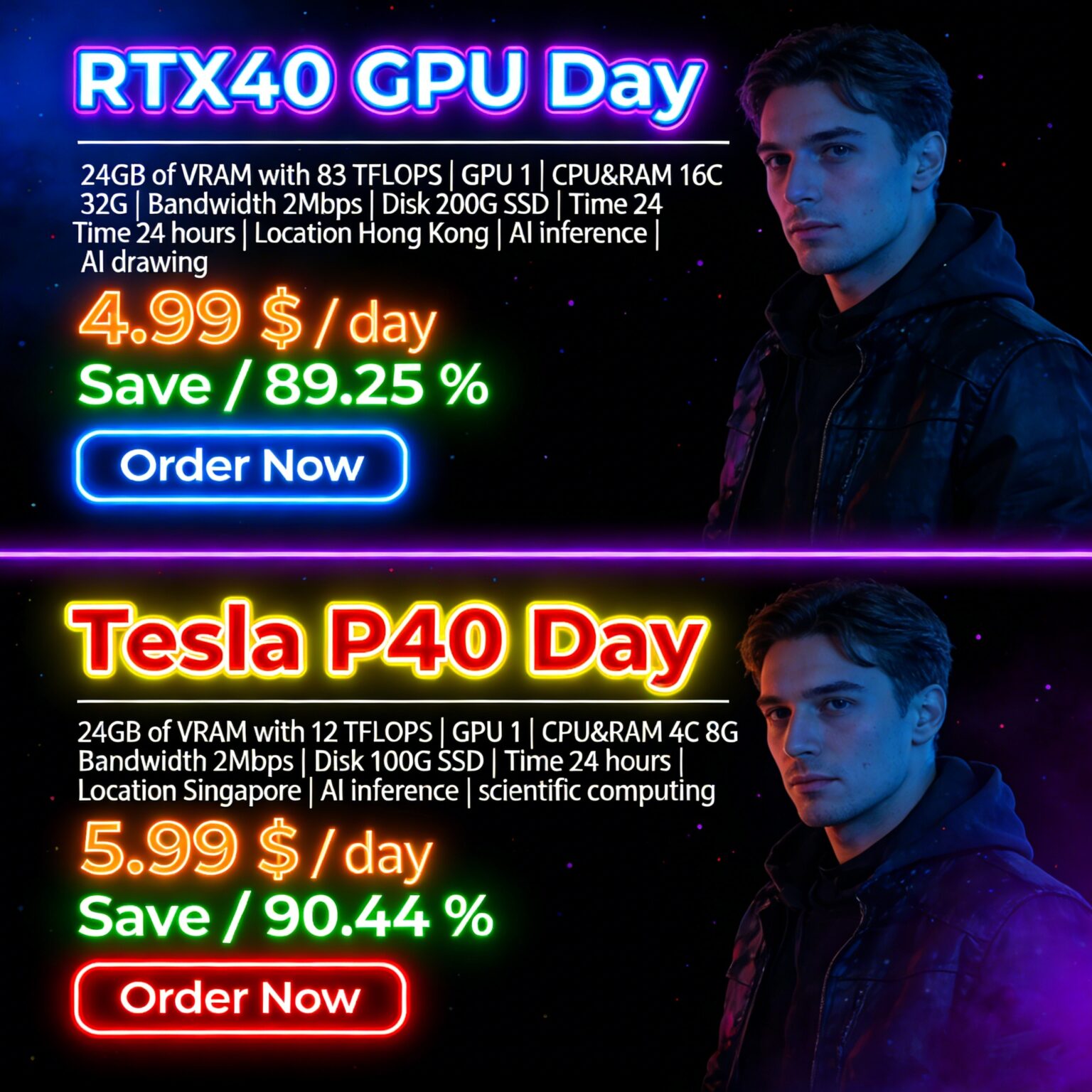 Unleash AI Power with SurferCloud’s RTX40 & Tesla P40 GPU Servers: High ...